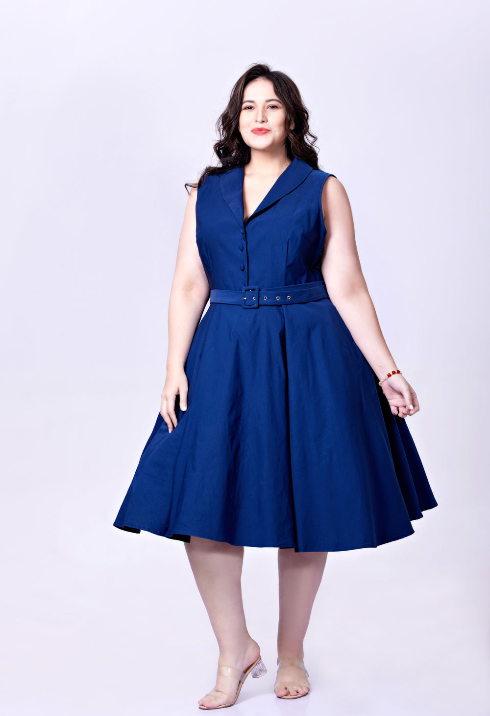 "Jani" Navy Solid – Miss Lulo